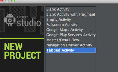 Android Studio(0.5.7)のNew ProjectでTabbed Activityを選んだらエラーになる · Androg